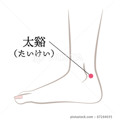 Acupoints on the feet - Stock Illustration [87284035] - PIXTA
