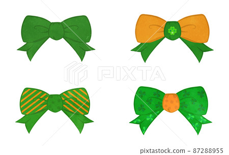 St. Patrick's Day cute ribbon set - Stock Illustration [87288955] - PIXTA