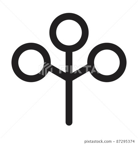 Tree icon vector glyph symbol for nature,... - Stock Illustration ...