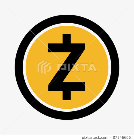 Zcash logo. Vector icon. Symbol of cryptocurrency. - Stock Illustration ...