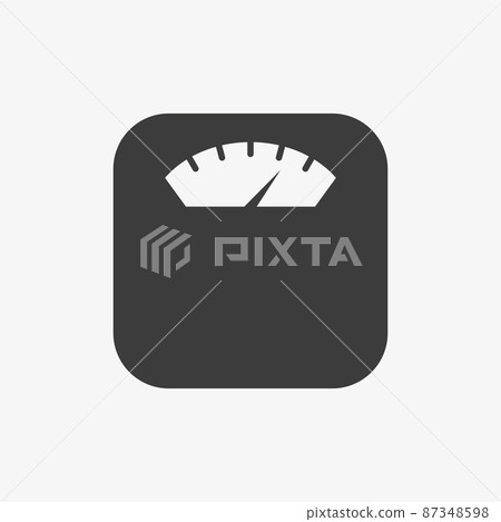 Body weight measurer sign. Weight scale icon - Stock Illustration ...