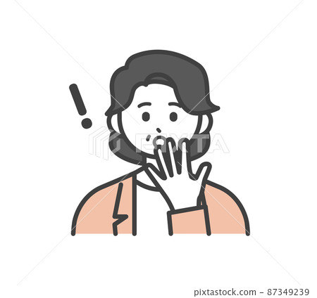 Illustration material of a female employee's... - Stock Illustration ...