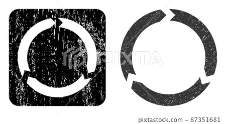 Grunge Rotation Stencil Stamp Seal - Stock Illustration [87351681] - PIXTA