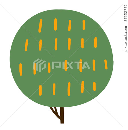 Simple and flat tree illustration - Stock Illustration [87352772] - PIXTA
