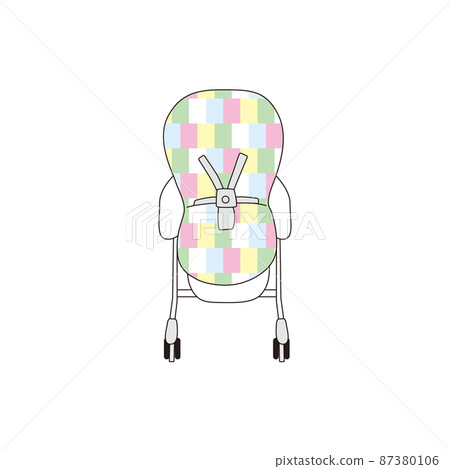 Baby chair Baby chair Colorful baby color - Stock Illustration ...