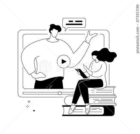 Webinar abstract concept vector illustration. - Stock Illustration ...