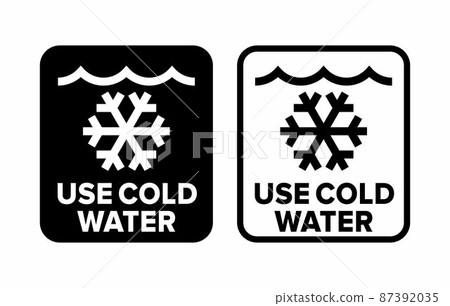 Use Cold Water vector information sign - Stock Illustration [87392035 ...