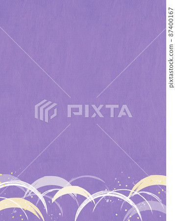 Purple Japanese background - Stock Illustration [87400167] - PIXTA