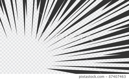 Comic book motion effect on transparent... - Stock Illustration ...