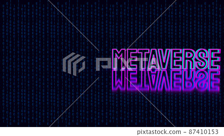The metaverse light on digital background for... - Stock Illustration ...