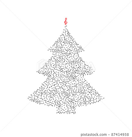 Christmas Tree Music Notes