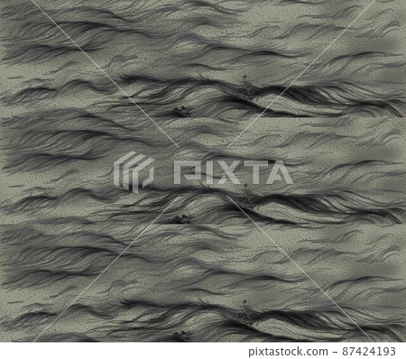 Texture wallpaper wave monotone - Stock Illustration [87424193] - PIXTA
