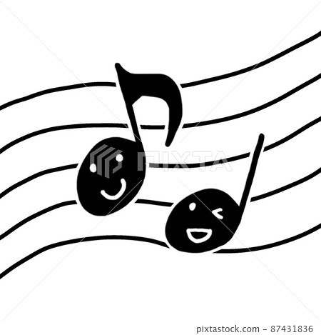 Fun musical notes - Stock Illustration [87431836] - PIXTA