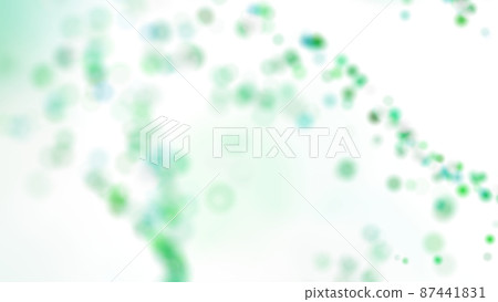 CG particles Green particles with the image of... - Stock Illustration ...
