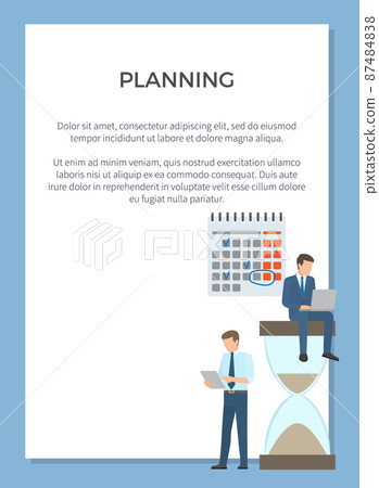 Planning Visualization Poster Vector Illustration - Stock Illustration ...