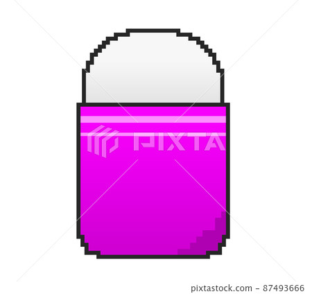 Pixel art eraser (pink) - Stock Illustration [87493666] - PIXTA
