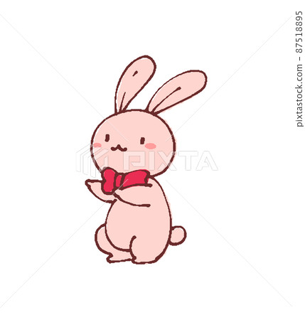 Illustration of a loosely cute deformed rabbit... - Stock Illustration ...
