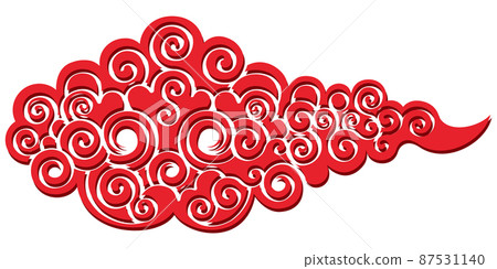 Chinese style traditional cloud illustration... - Stock Illustration ...