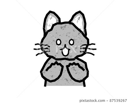 A cat that is shocked and petrified - Stock Illustration [87539267] - PIXTA
