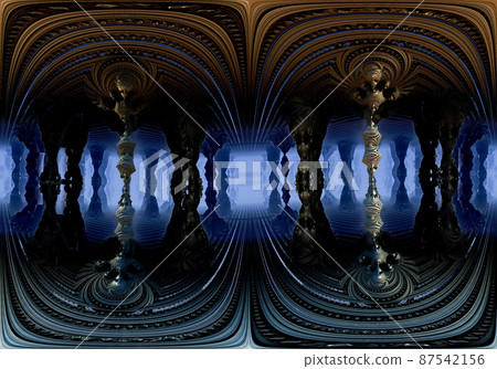 Abstract Computer generated Fractal design. 3D... - Stock Illustration ...