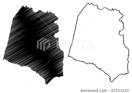 Union County, State of South Carolina (U.S.... - Stock Illustration ...