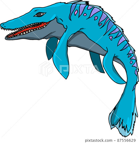 Cute mosasaurus - Stock Illustration [87556629] - PIXTA