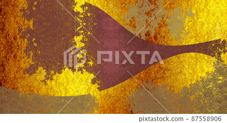 Background with faint gold leaf - Stock Illustration [87558906] - PIXTA