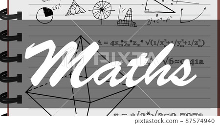 Image of math text over mathematical equations... - Stock Illustration ...