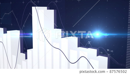 Digital image of statistical data processing... - Stock Illustration ...