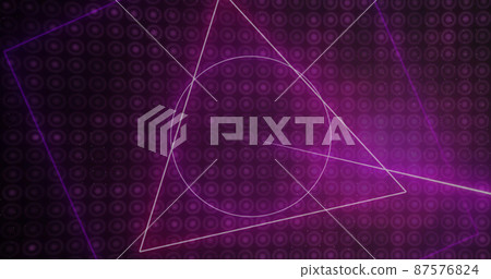 Image of neon pink sports field and neon... - Stock Illustration ...