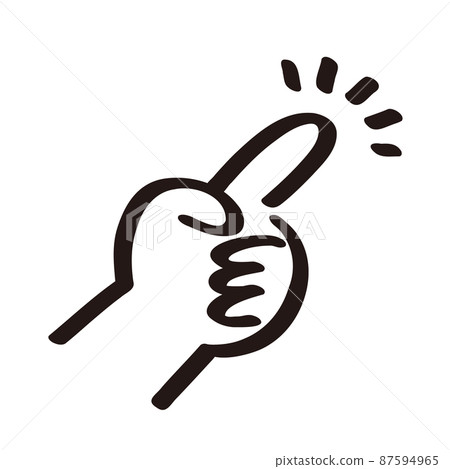 This is the point! Illustration of the index... - Stock Illustration ...