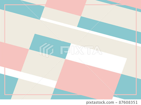 Pastel color geometry background frame - Stock Illustration [87608351 ...