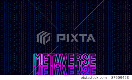 The metaverse light on digital background for... - Stock Illustration ...