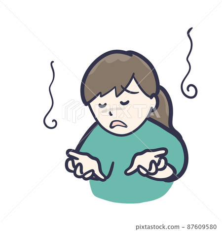 Illustration of a woman with a grudge - Stock Illustration [87609580 ...