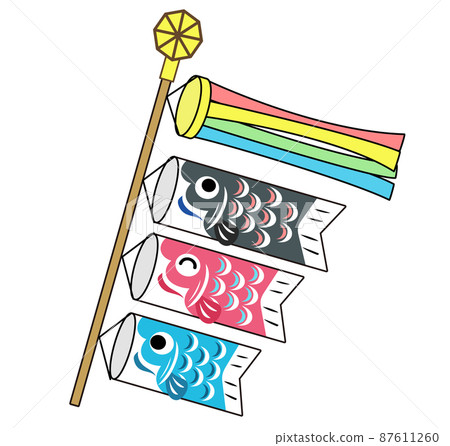 May_Carp streamer - Stock Illustration [87611260] - PIXTA
