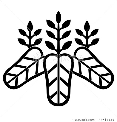 It is the family crest of Toyotomi Hideyoshi.... - Stock Illustration ...