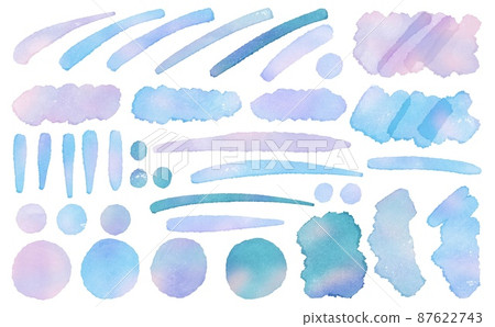 watercolor. Transparent watercolor handwritten... - Stock Illustration ...