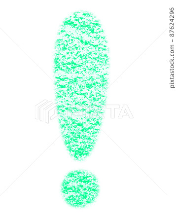 Exclamation mark drawn with crayon "!"... - Stock Illustration ...