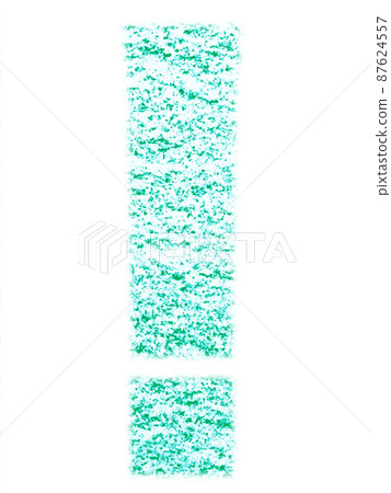 Exclamation mark drawn with crayon "!"... - Stock Illustration ...