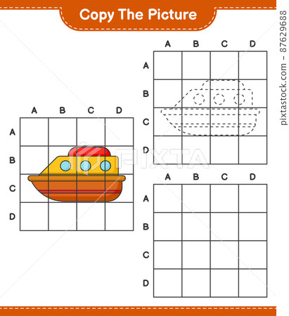 Copy the picture, copy the picture of Boat... - Stock Illustration ...