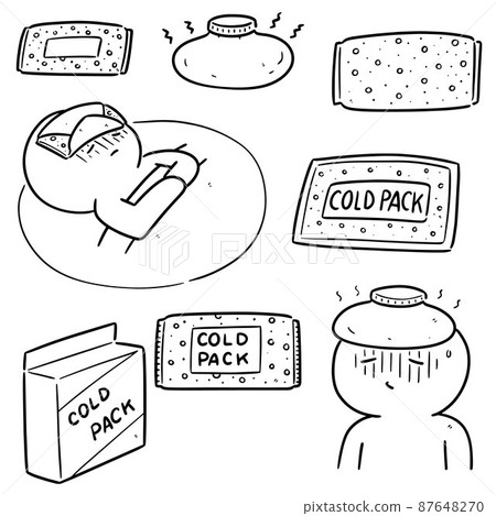 vector set of cold pack - Stock Illustration [87648270] - PIXTA