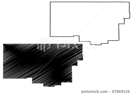 Iron County, State of Utah (U.S. county, United... - Stock Illustration ...