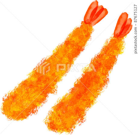 Illustration of a fried shrimp - Stock Illustration [87675127] - PIXTA