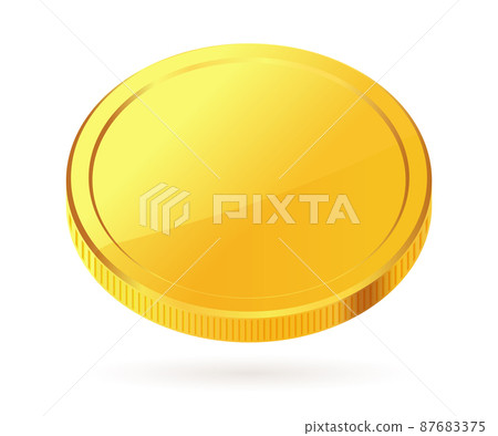 Golden money. 3d Gold coin. Vector illustration - Stock Illustration ...