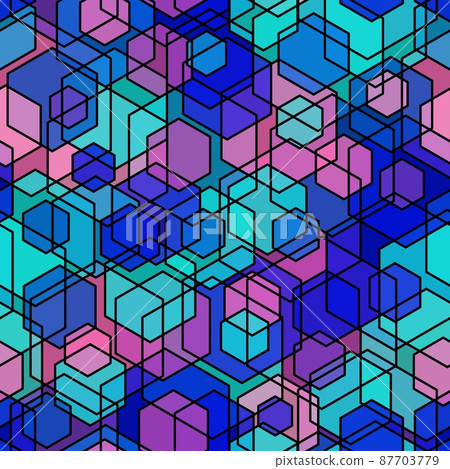 Honeycomb seamless pattern. Repeated overlap... - Stock Illustration [87703779] - PIXTA