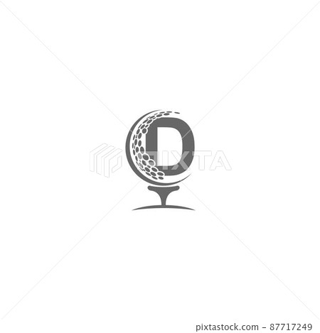 Letter D and golf ball icon logo design - Stock Illustration [87717249 ...