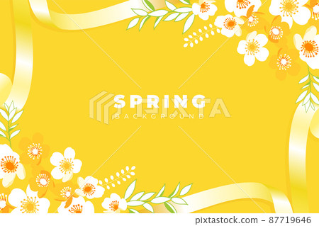 spring frame spring spring background - Stock Illustration [87719646 ...
