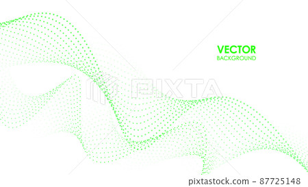 Green dot curve vector material - Stock Illustration [87725148] - PIXTA