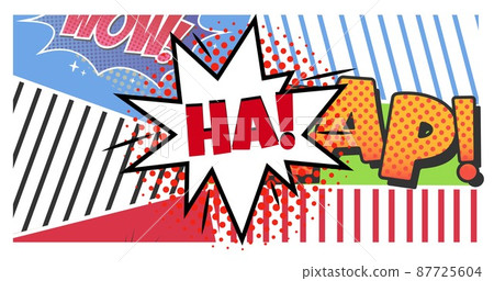 Digitally generated image of ha text on speech... - Stock Illustration ...