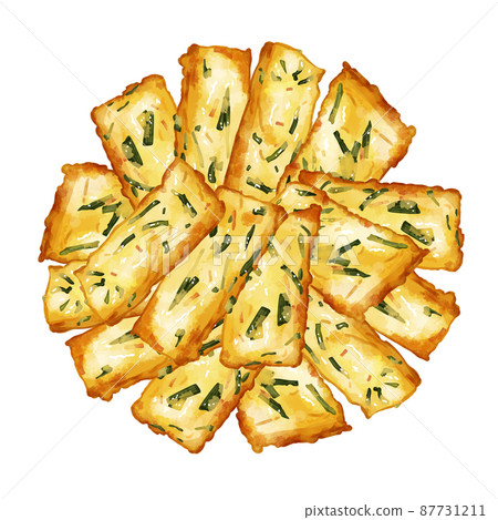 Hand-painted watercolor chijimi illustration... - Stock Illustration ...